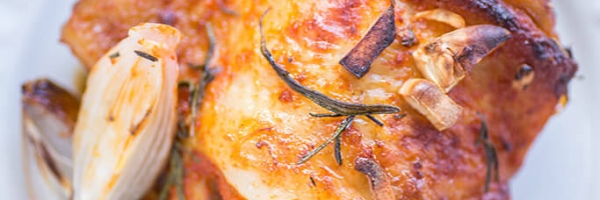 Kippendijen met knoflook en kruiden - Paleo.nl